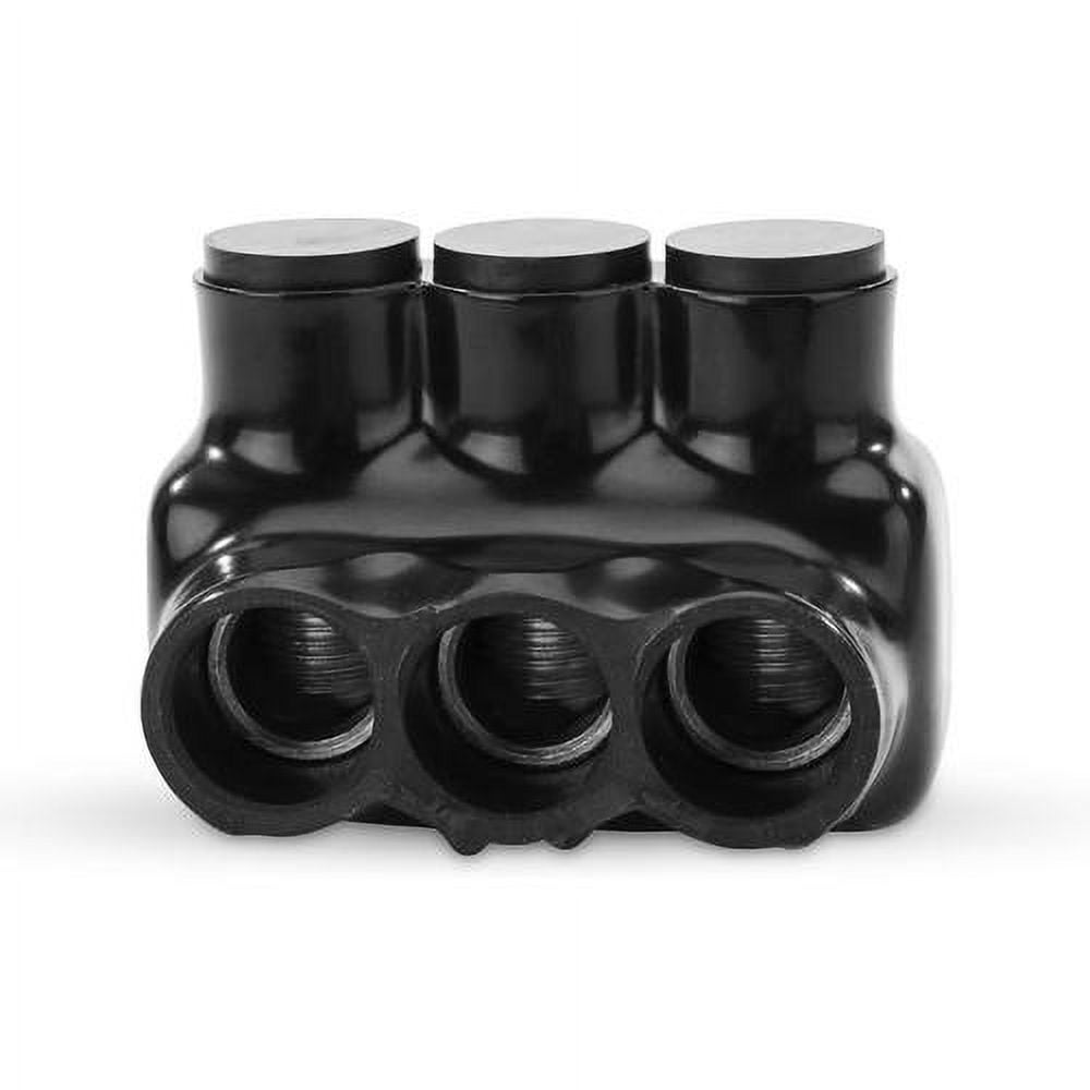 Black Insulated Multi-Cable Connector | 3 Wire Ports Connectors, Single ...