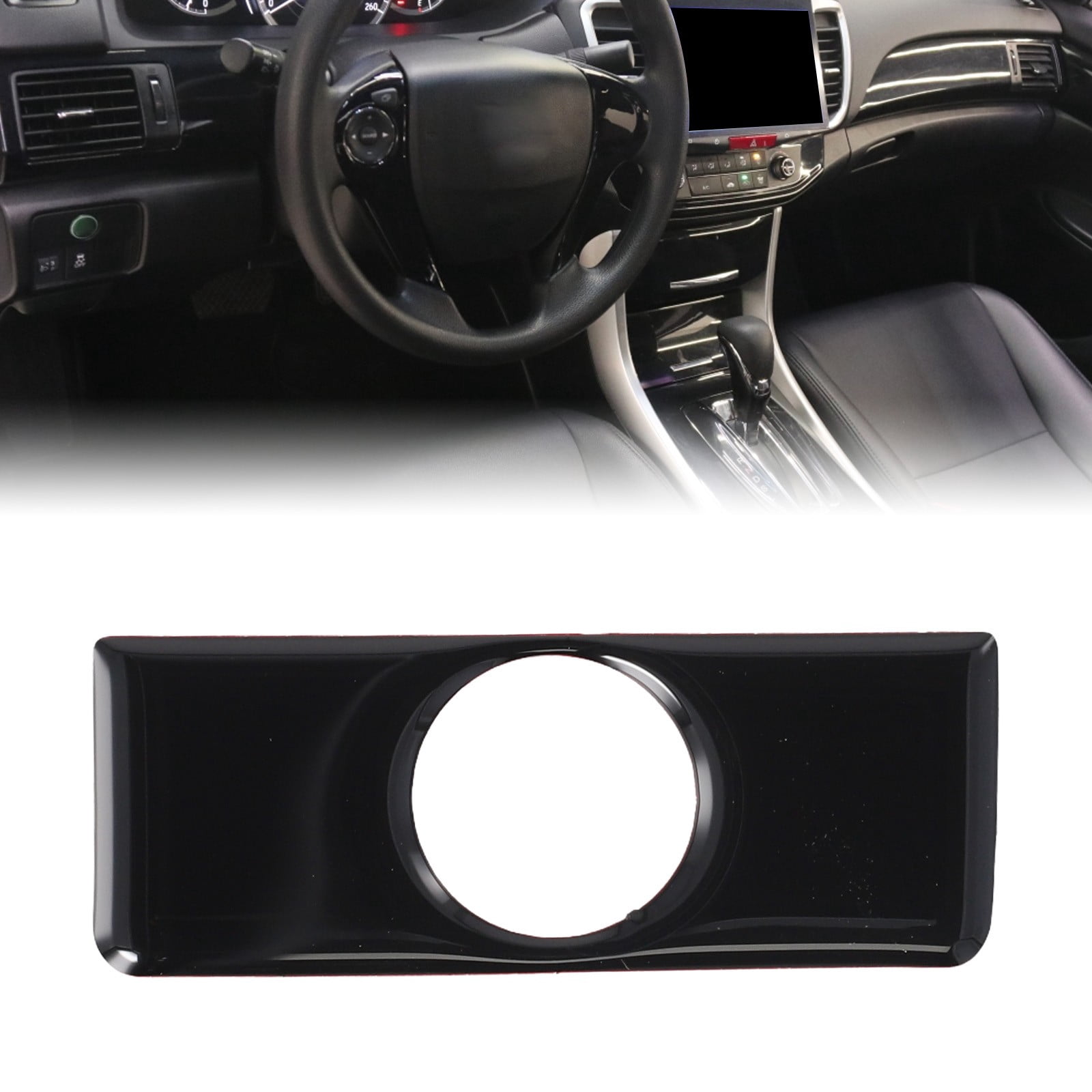 Black Interior Button Panel Cover Trim For Honda for Accord 2014-2017 ...