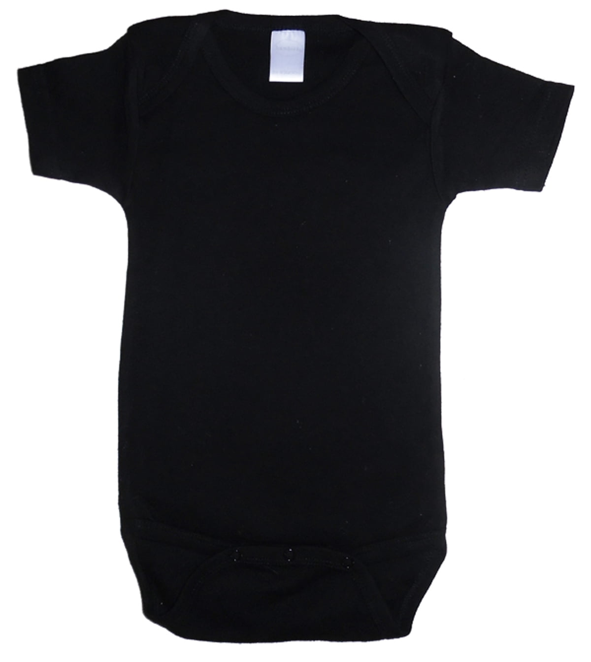 Black Interlock Short Sleeve Onezies - Walmart.com