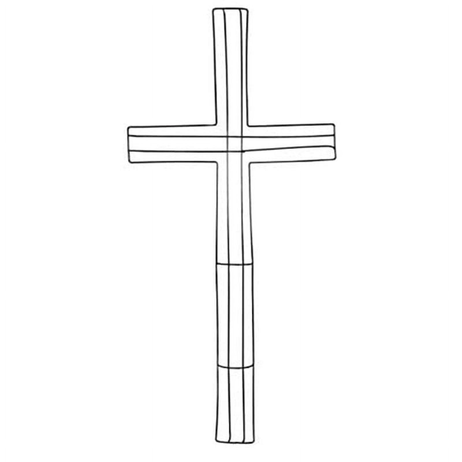 Black Iron Cross Shaped Wreath Frame for DIY Floral Decoration 12 inch ...