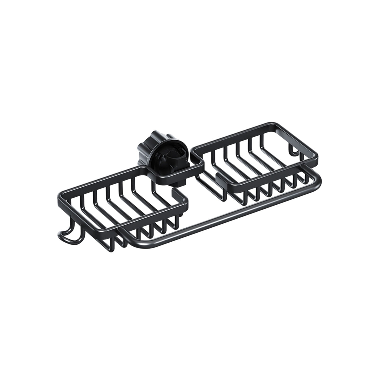Black Iron Faucet Shelf for Kitchen Sink - Multi-Functional Draining ...