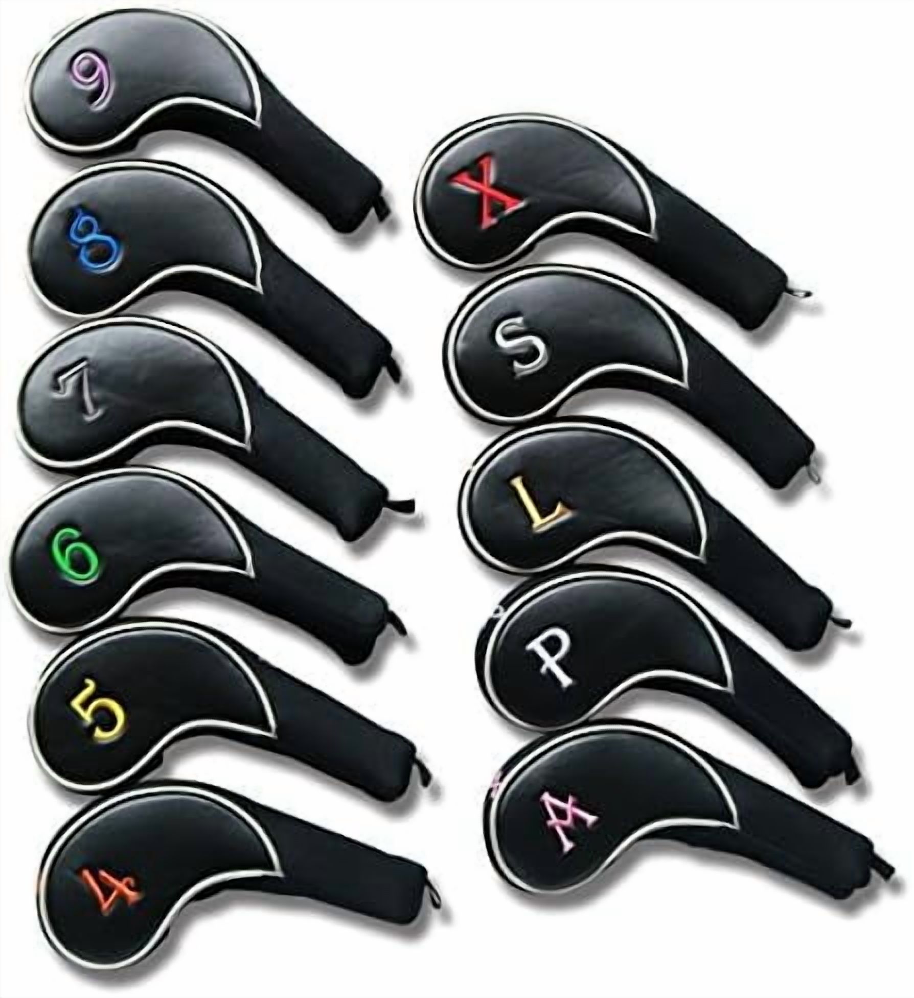 Black Iron Head Covers Headcover Set with Colorful No. for Taylormade ...