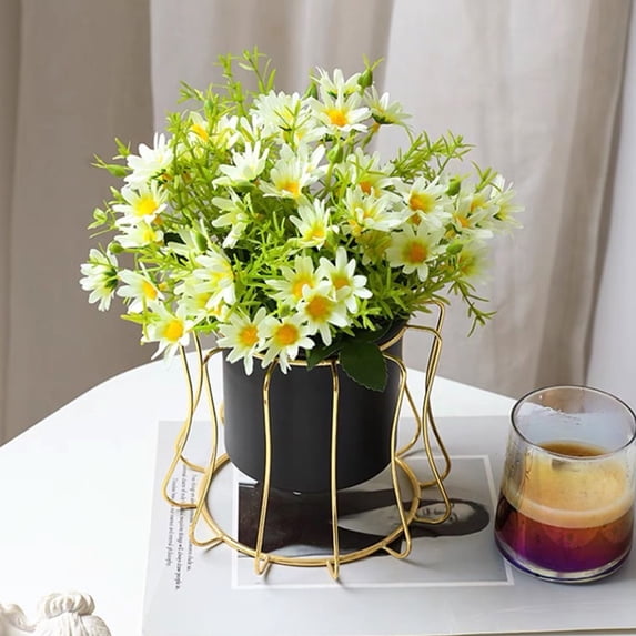 Black Iron Hydroponic Vase with Test Tube for Desktop Plant Display ...