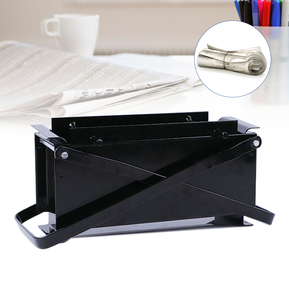 Black Iron Paper Log Briquette Maker for Waste Paper, Environmentally ...