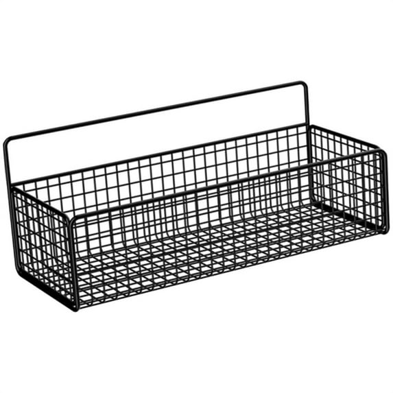 Black Iron Shower Shelf,No Drilling Shower Basket,Wall-mounted Shelves ...