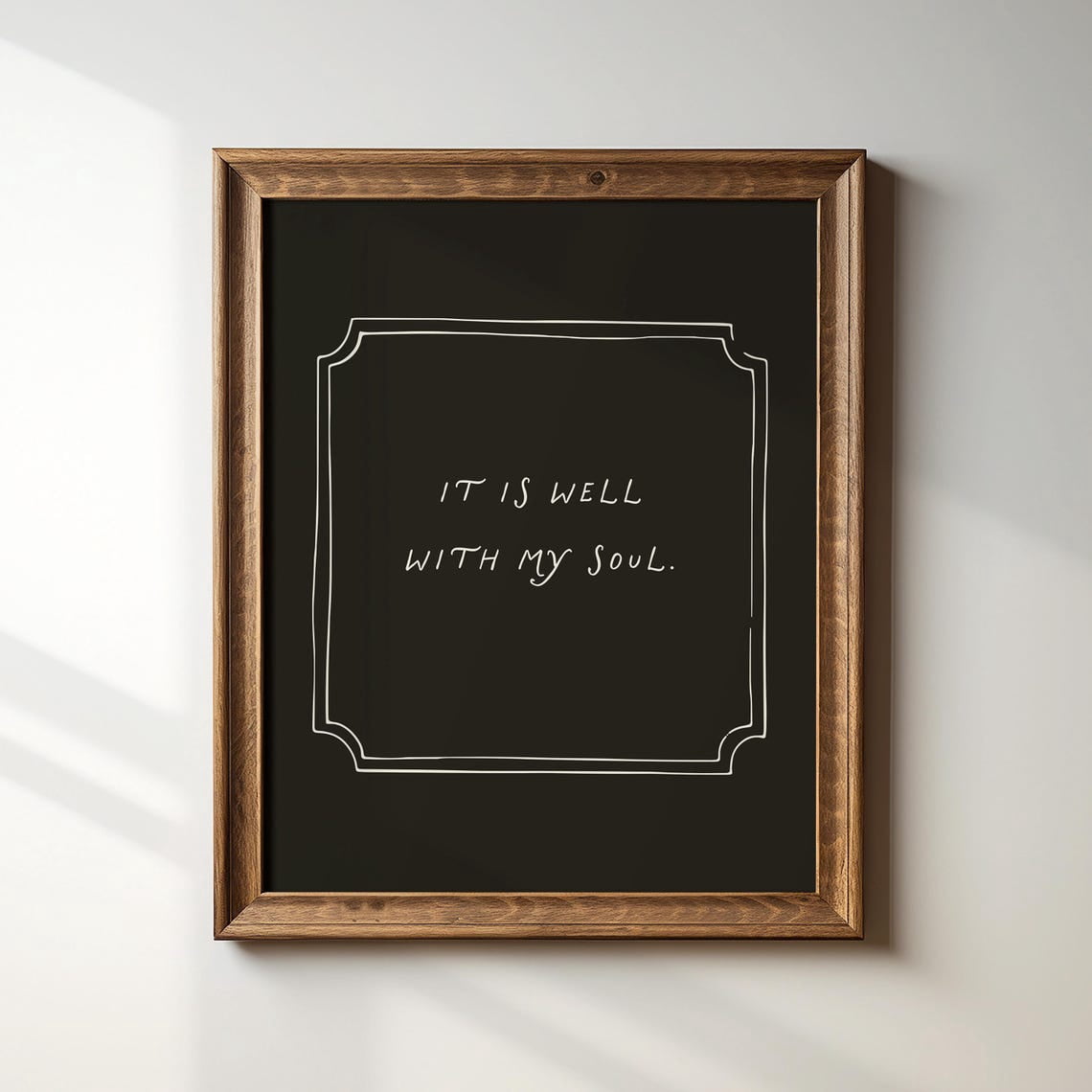 Black It Is Well With My Soul, Trendy Decor, Bible Verse, Encouraging ...