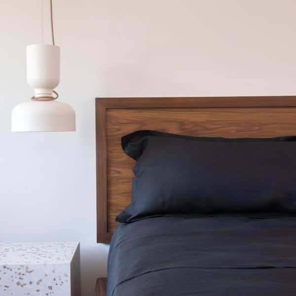 Black Italian Linen Pillow Shams (Pair) - Queen - Walmart.com