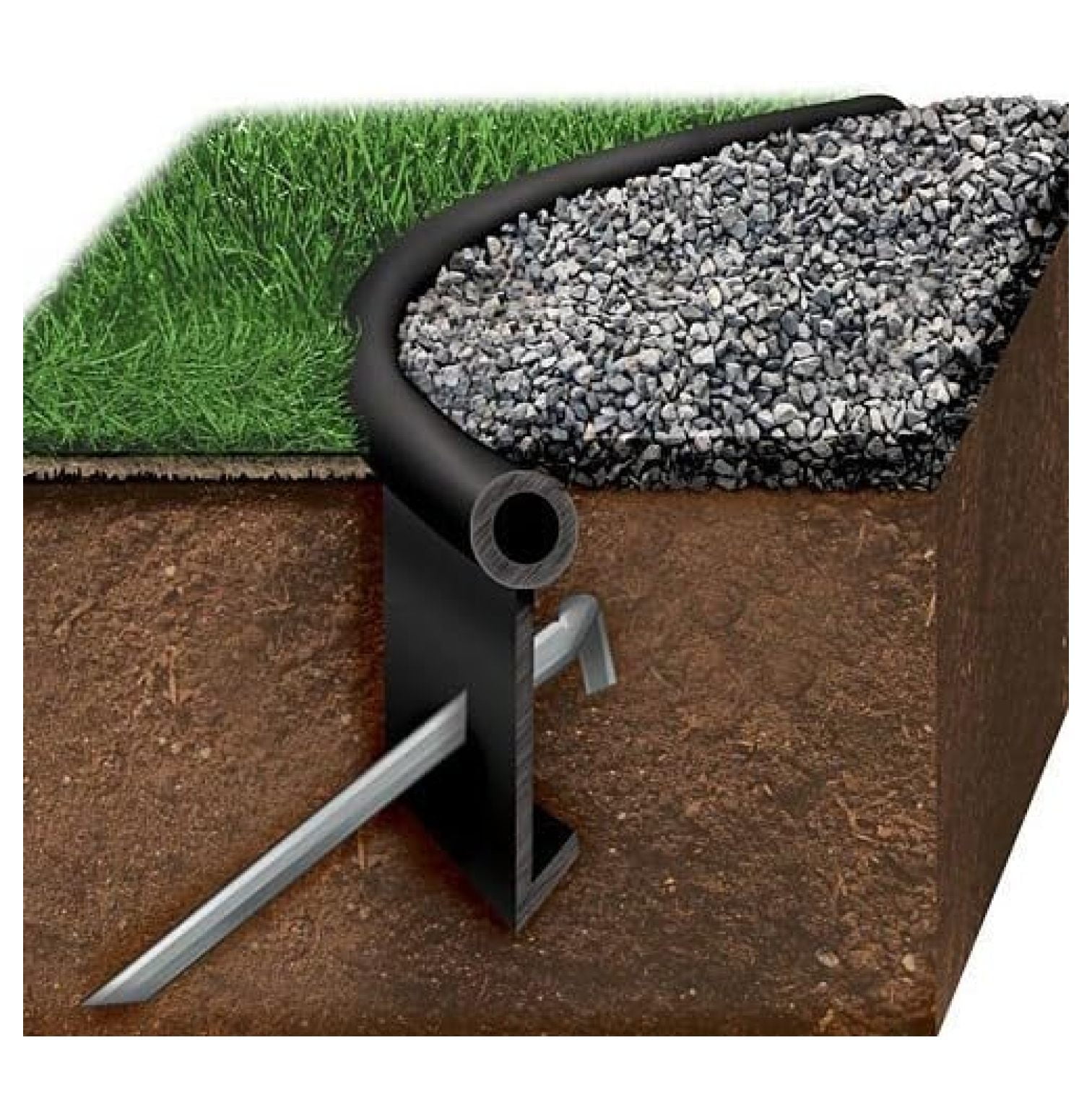 Black Jack Lawn Edging Kit - Black - Walmart.com