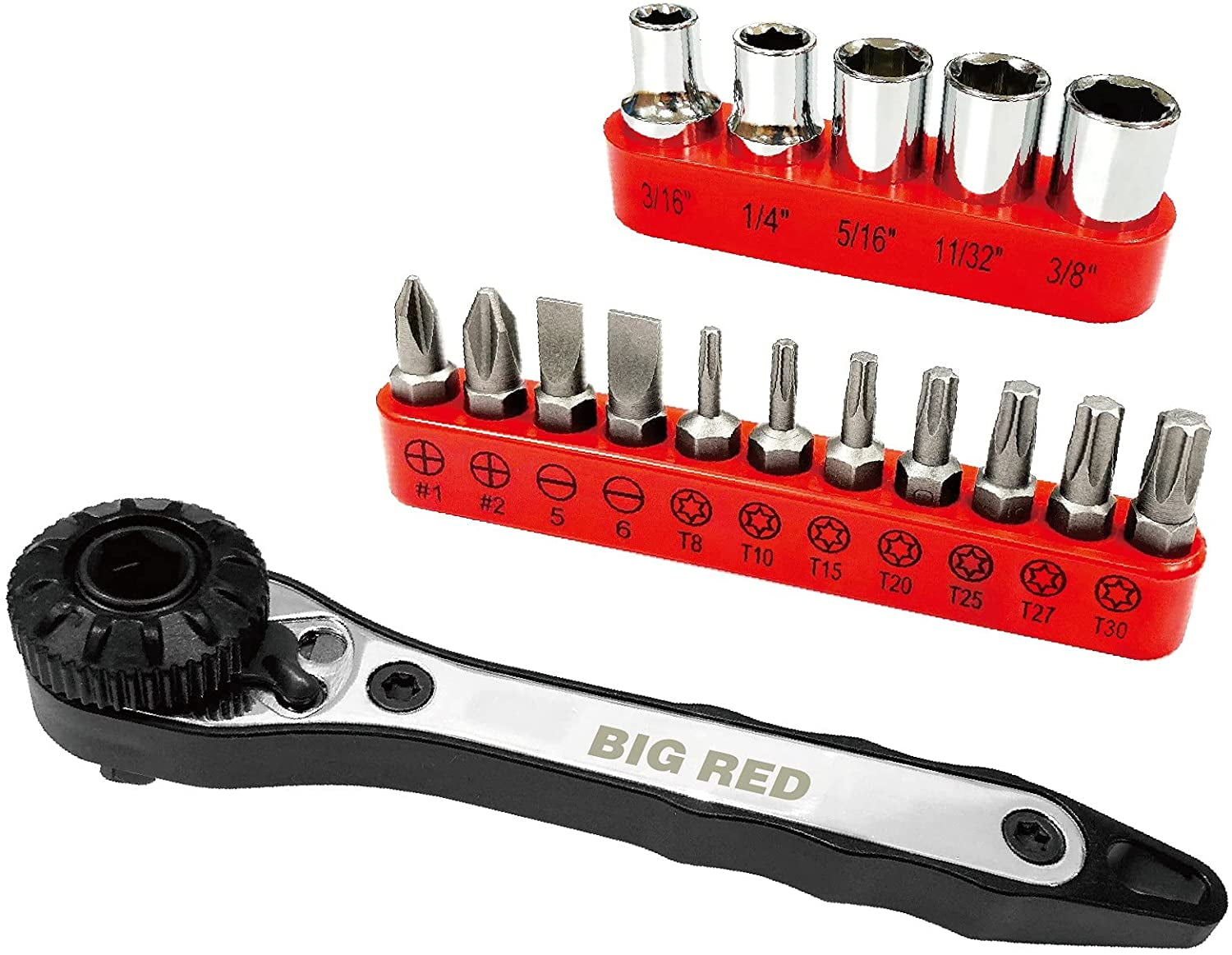 Black Jack Mini Ratchet Wrench Screwdriver Set, 36 Teeth Reversible ...