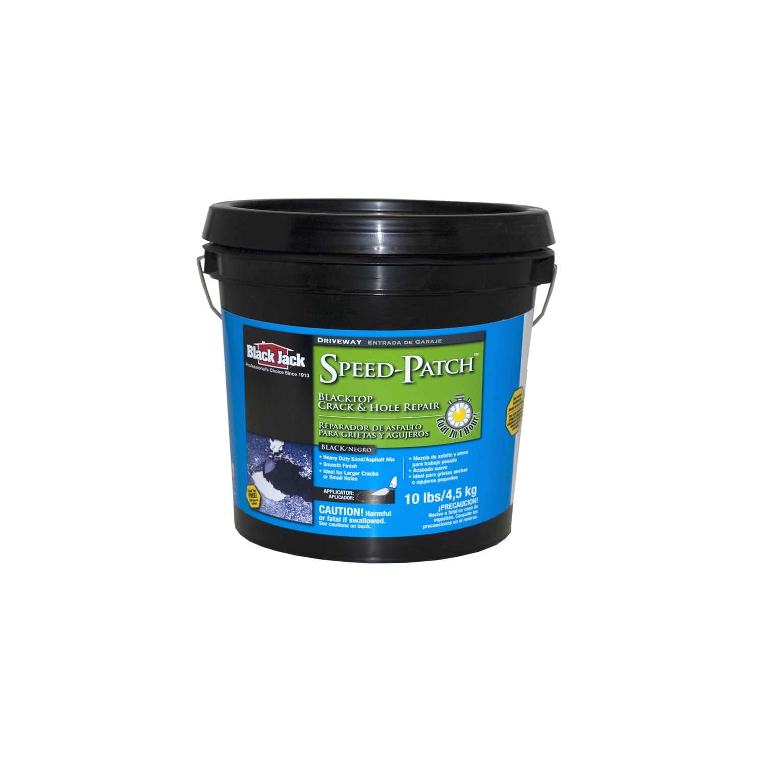 Black Jack Speed-Patch Matte Black Water-Based Latex Driveway Sealer 10 ...
