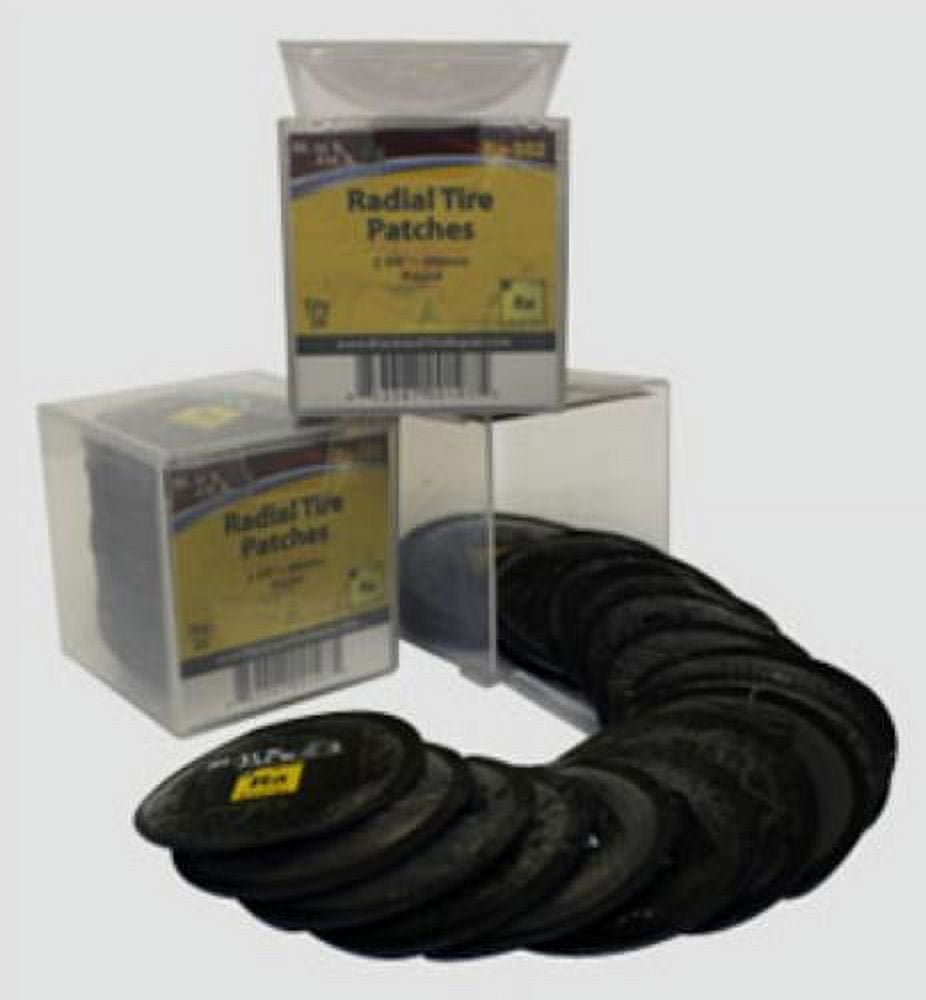 Black Jack Thick Rubber Reinforced Radial Tire Repair Patches, 2 3/8 ...