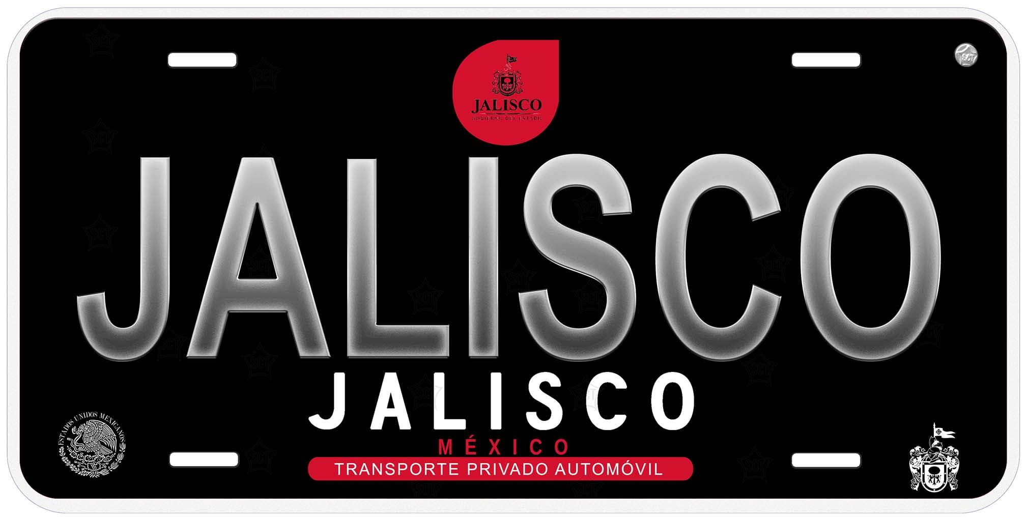 Black Jalisco Mexico Novelty Car License Plate - Walmart.com