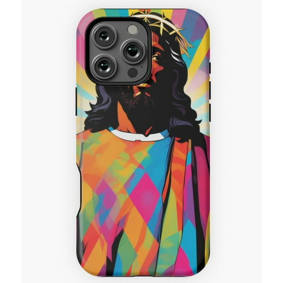 Black Jesus Divine Swag Religious Phone Case for iPhone 16 15 14 13 12 ...
