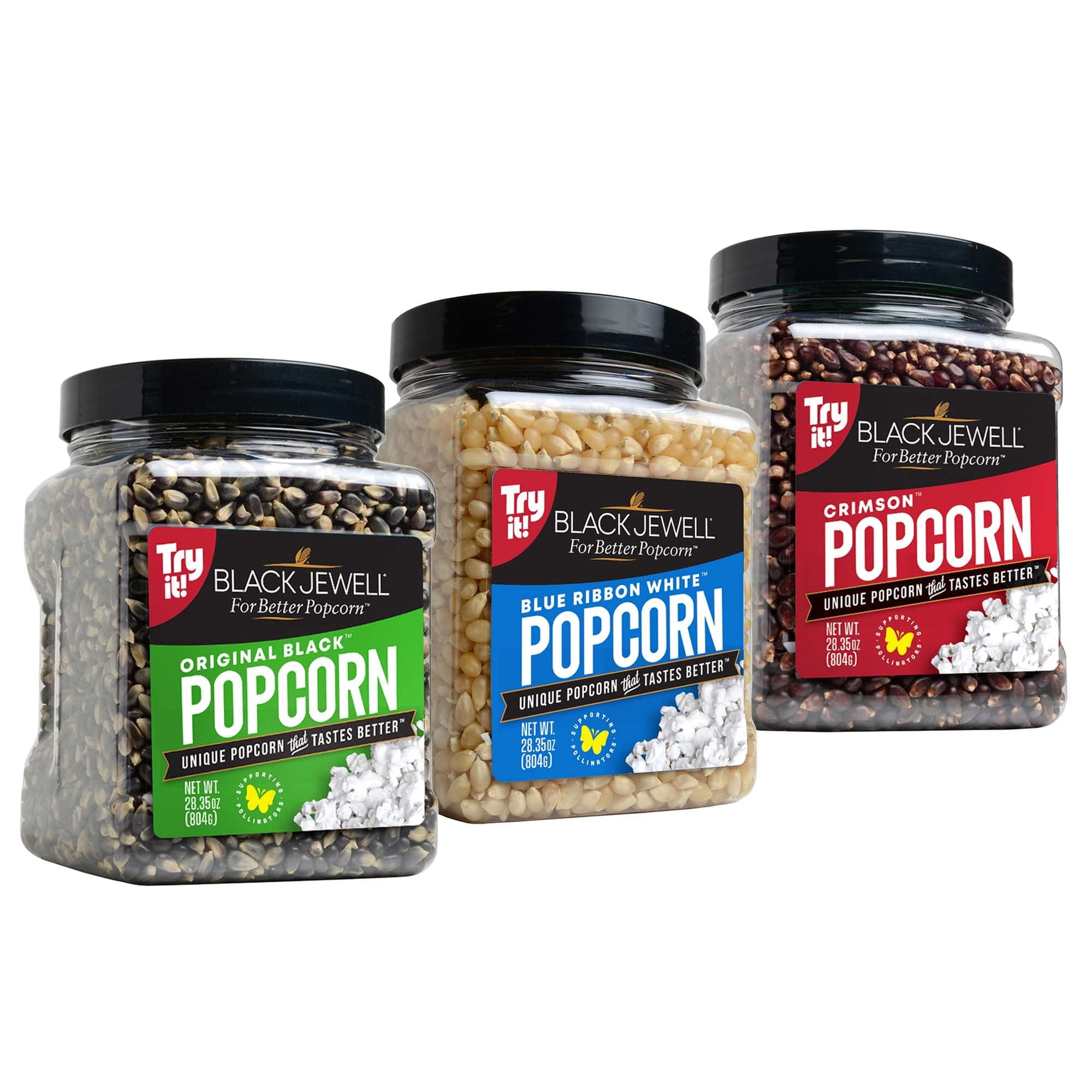 Black Jewell Gourmet Popcorn DMF15 Kernels, Variety Pack with Original ...