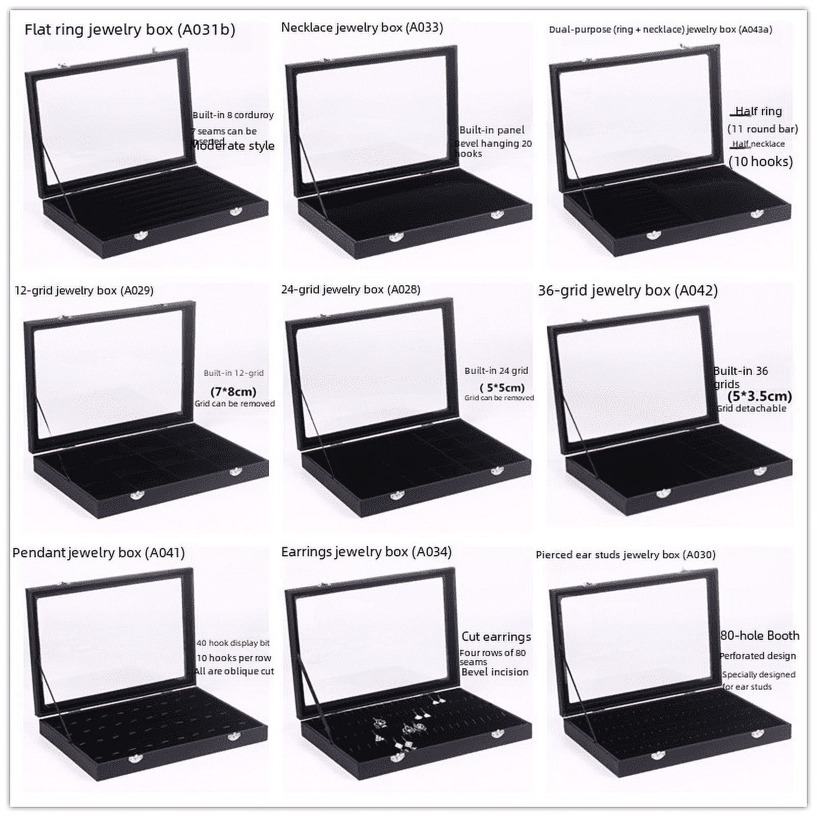 Black Jewelry Box Jewelry Necklace Ring Earrings Bracelet Wen Play ...