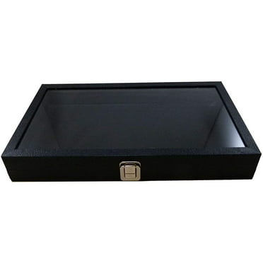 Black Leatherette Jewelry Display Riser Stand Pedestal for Accessories ...