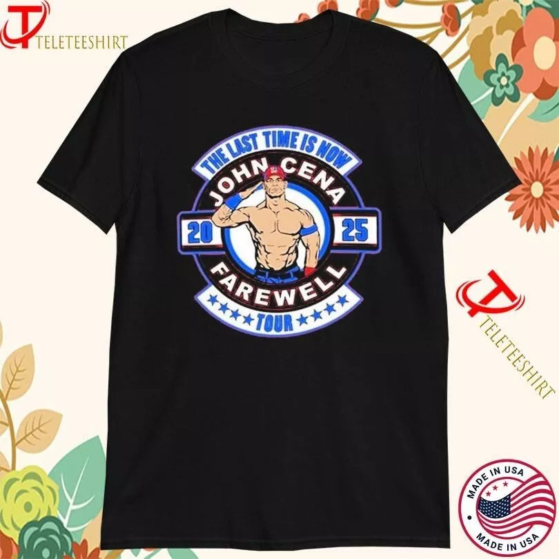Black John Cena WWE Farewell Tour 2025 T-Shirts, Classic Crew Neck ...