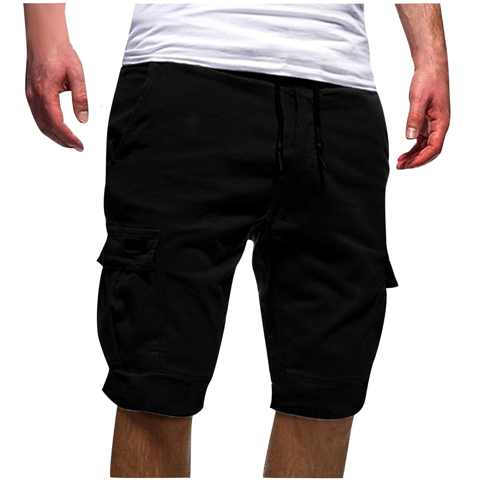 Black Juniors Straight Leg Basic Loose Fit Bib Pants Shortalls Shorts ...
