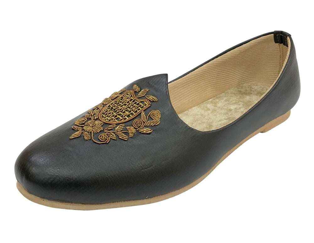 Black Jutti For Men Black Stylish Loafers Sherwani Juti Men Ethnic ...