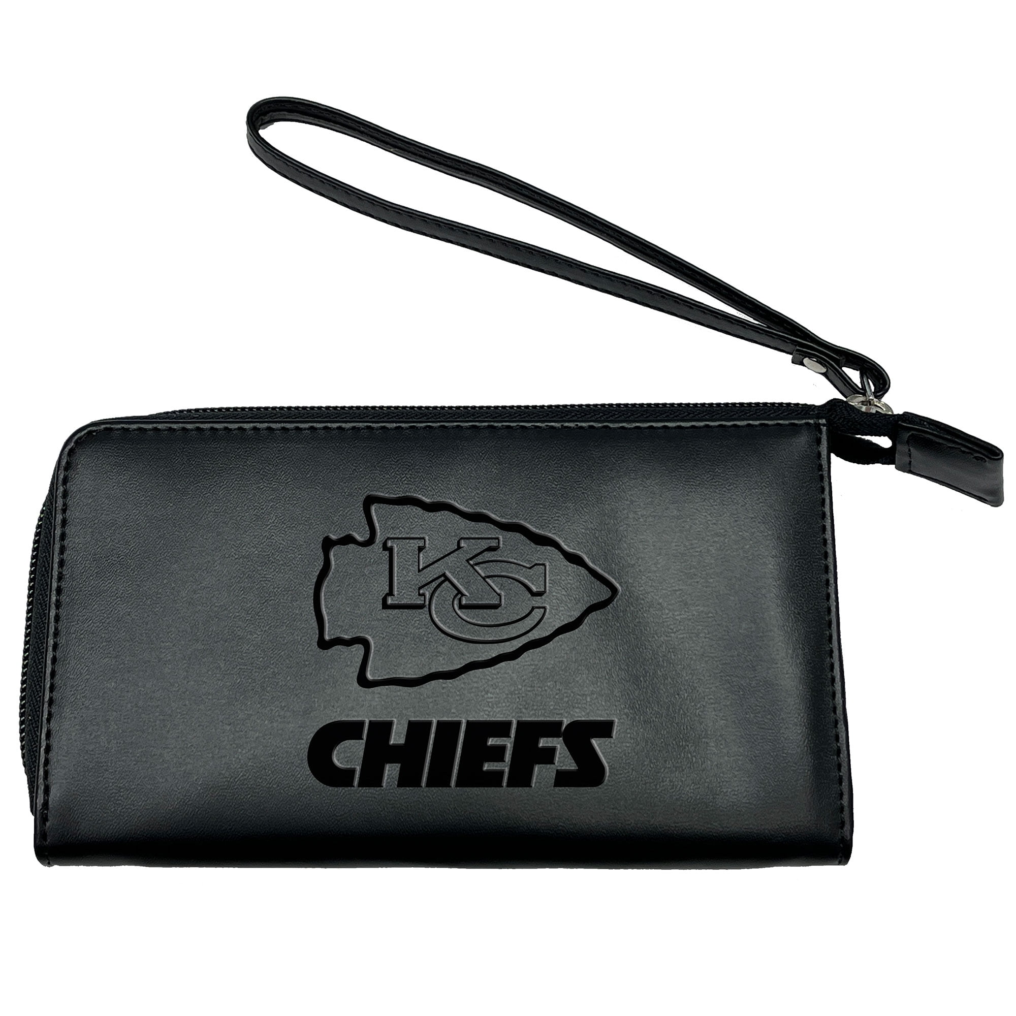 Black Kansas City Chiefs Cell Phone Wristlet Wallet - Walmart.com