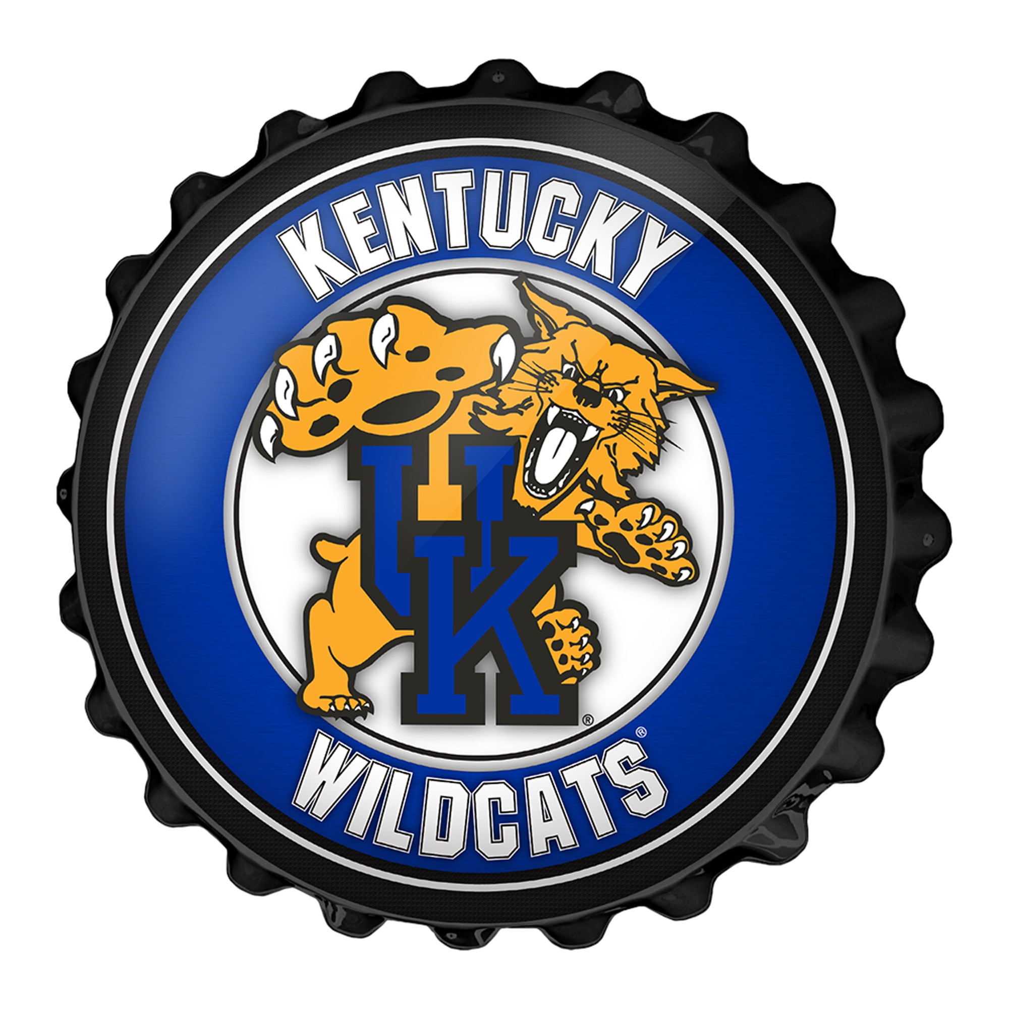 Black Kentucky Wildcats Bottle Cap Wall Sign - Walmart.com