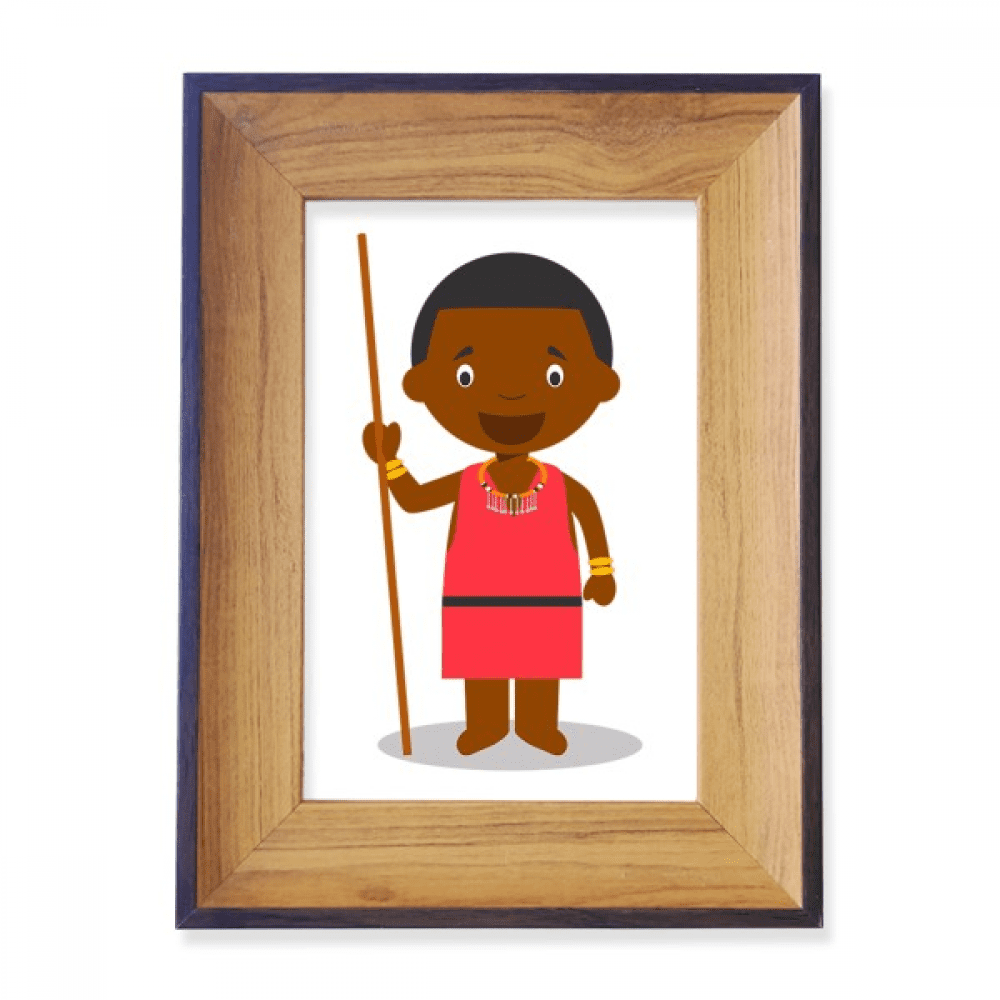 Black Kenya Cartoon Photo Frame Exhibition Display Art Desktop Painting ...