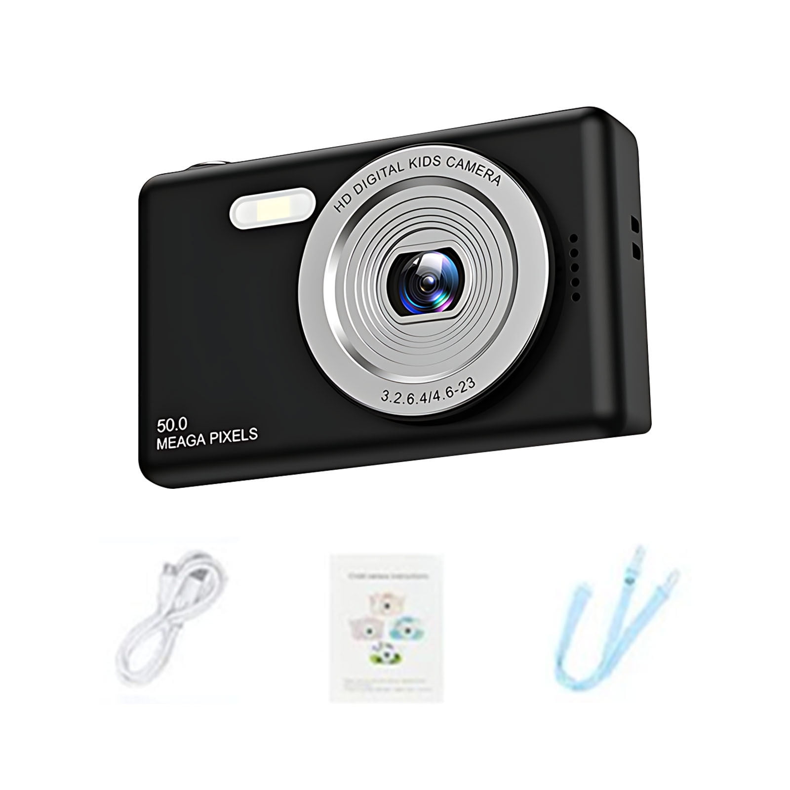 Black Kids Digital Camera With 48 Megapixel Resolution And 2.4 Inch ...