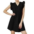 Black Kimono Cover Up for Ladies Sleeveless Short Sleeve V Neck Lace ...