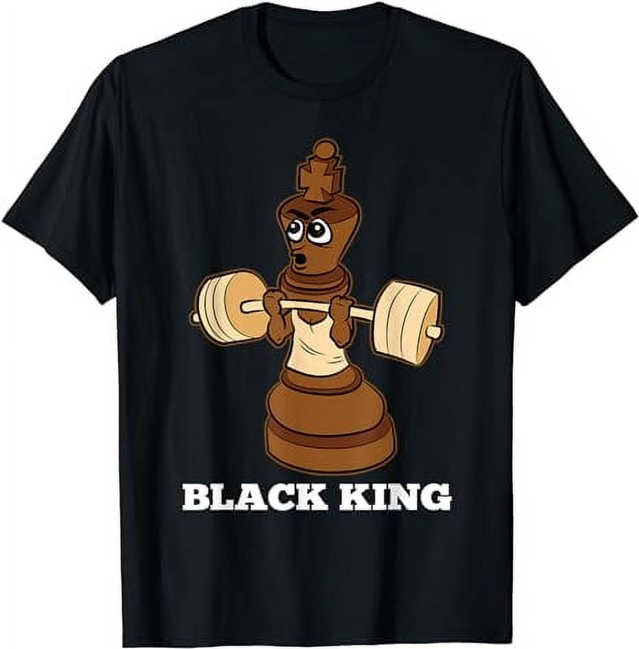 Black King Black History Month Cool BLM Melanin Chess Piece T-Shirt ...