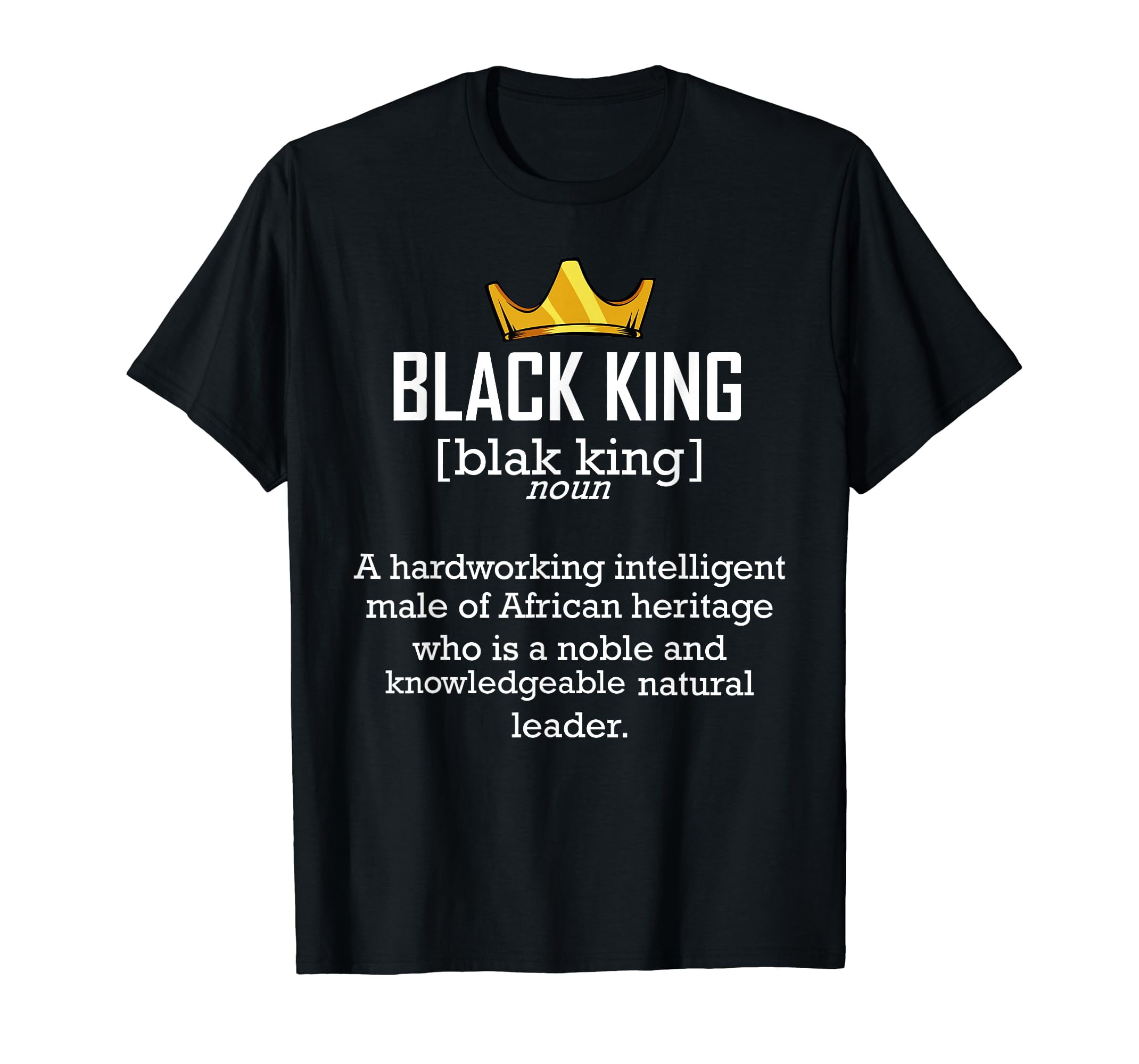 Black King Definition Dashiki African Heritage Graduation T-Shirt ...