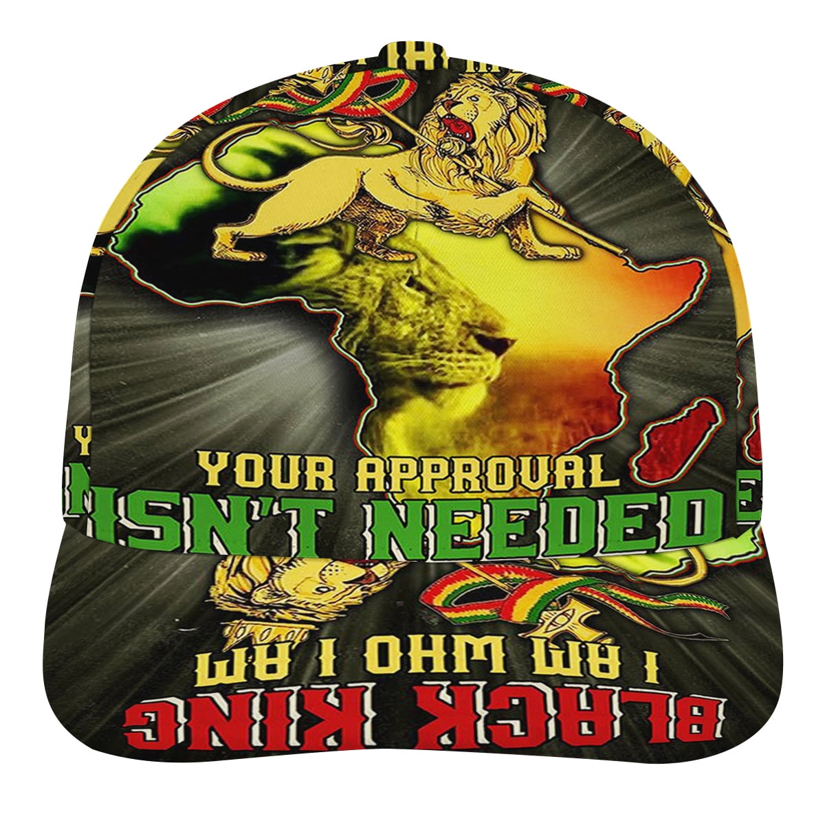 Black King I Am Who I Am Your Approval baseball cap hat - Walmart.com