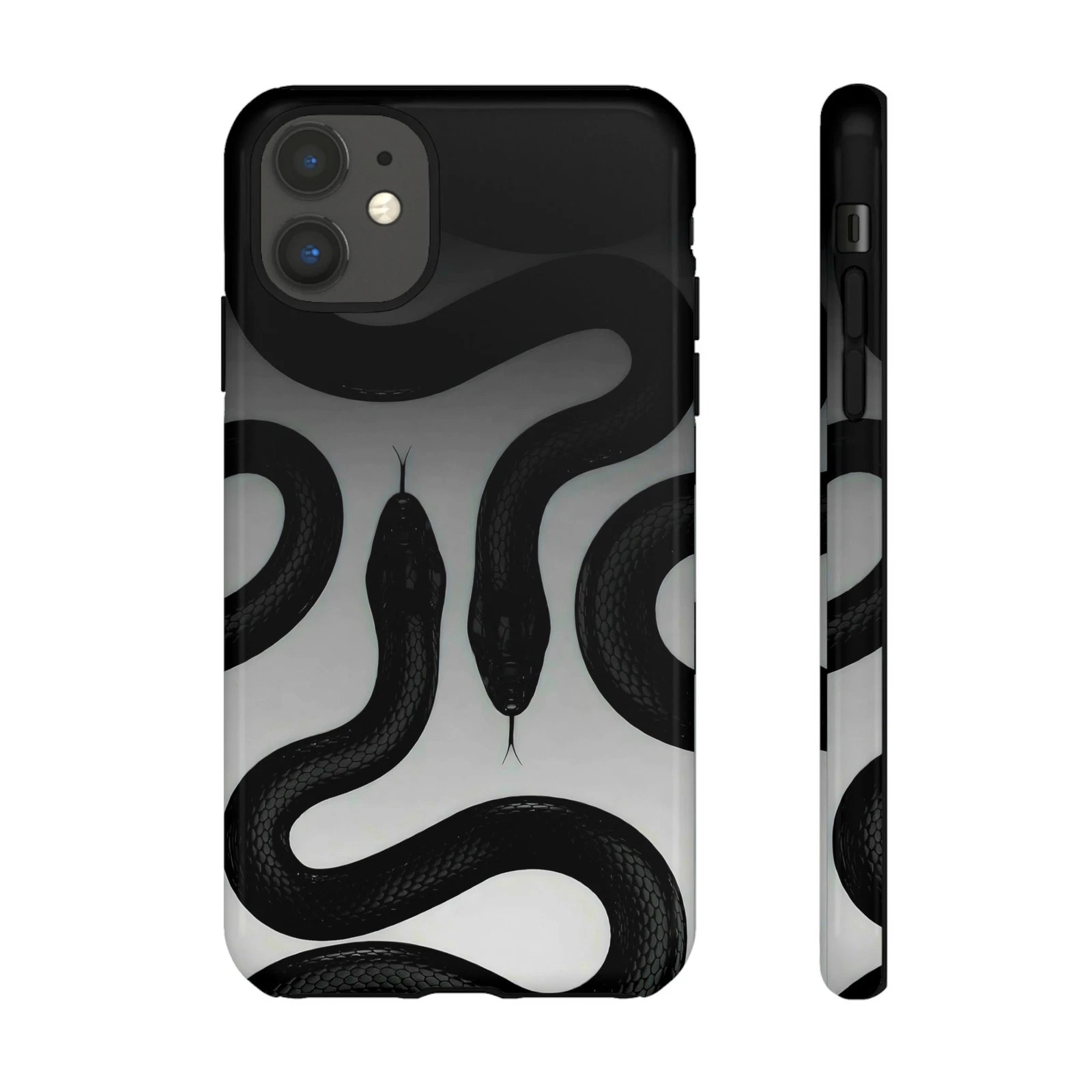 Black King Snakes Gothic Gift Phone Case Protective Cover for iPhone 11 ...