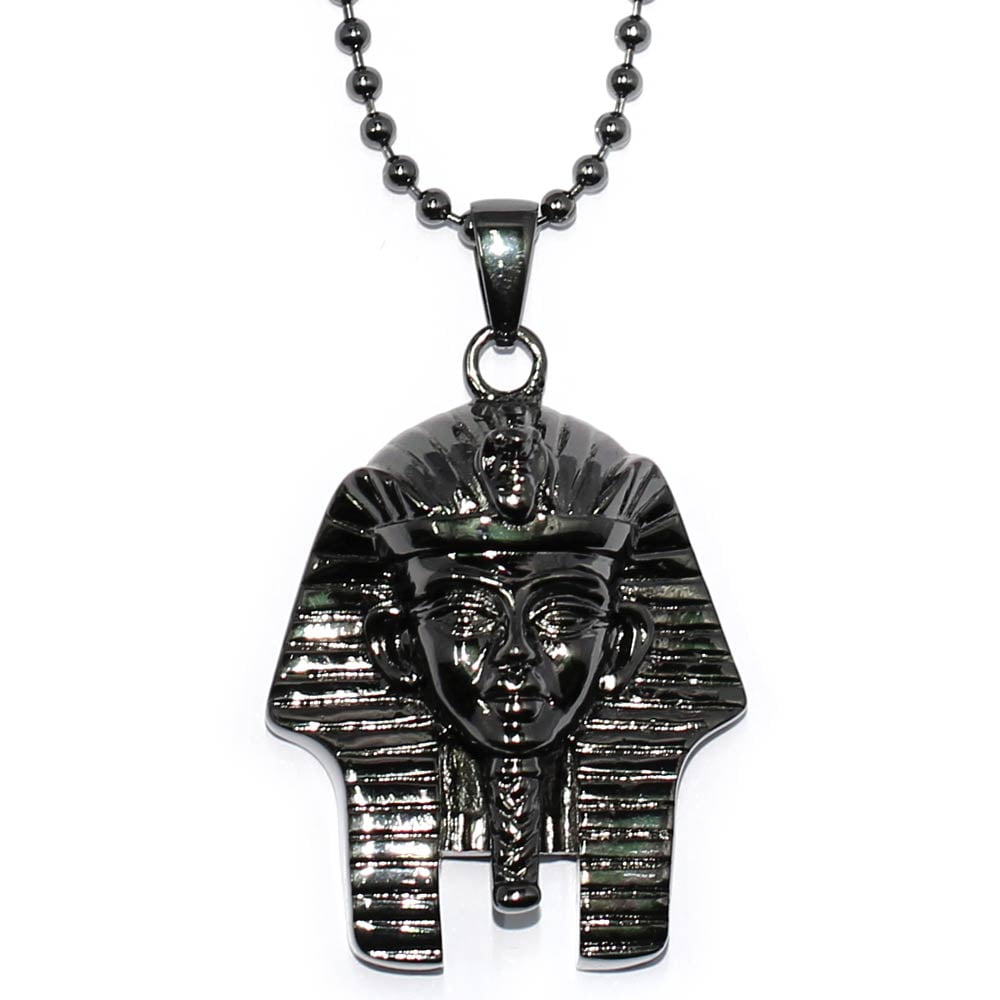 Black King Tut Piece with 30 inch Ball Chain Necklace - Walmart.com