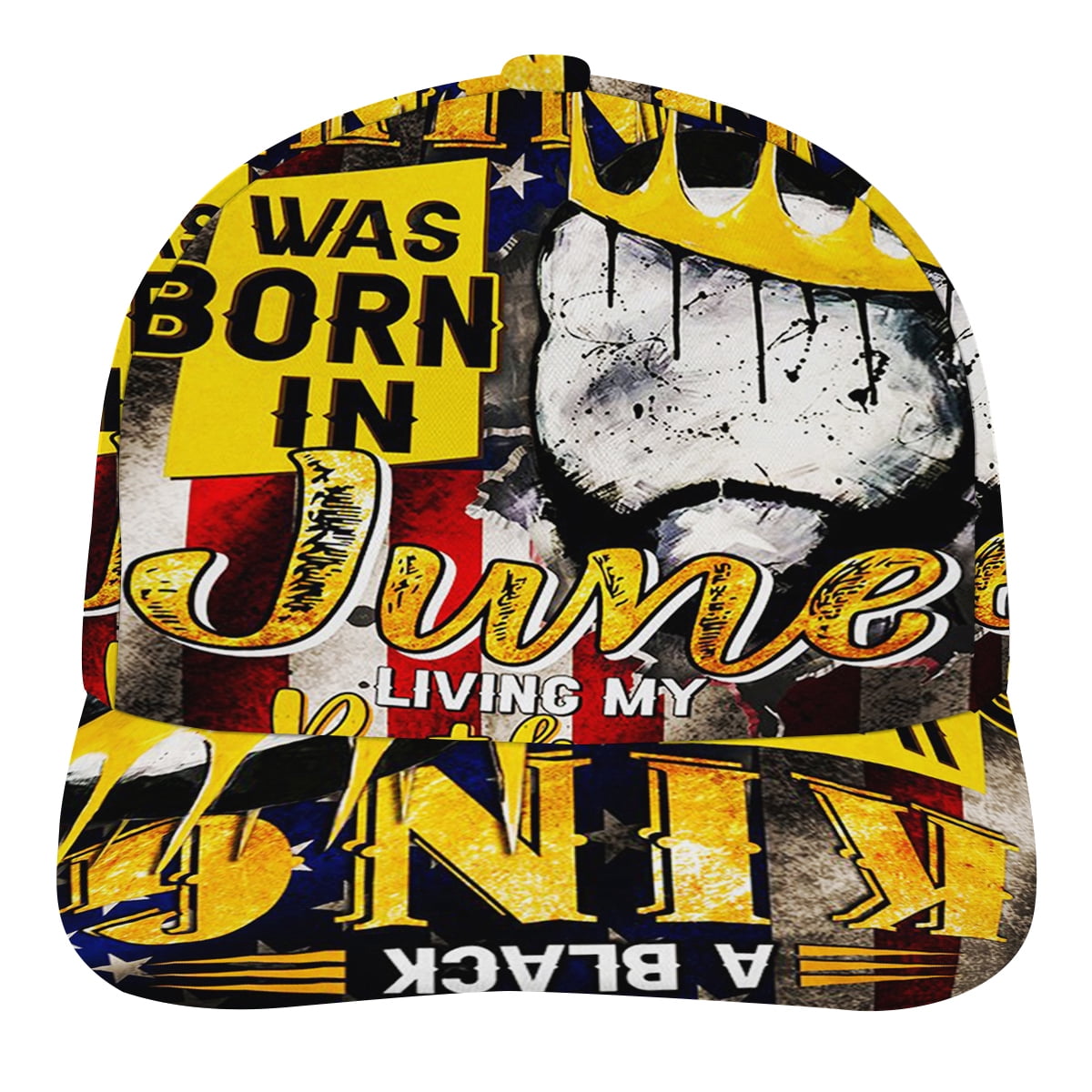 Black King Was Born In June Africa baseball cap hat - Walmart.com