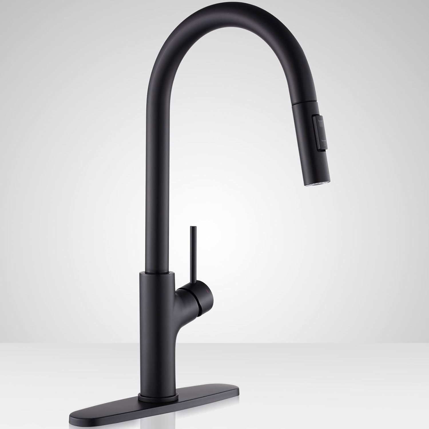 Black Kitchen Faucet with Pull Down Magnetic Docking Sprayer, Stainless ...