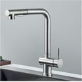 Black Kitchen Faucet Pull Out Kitchen Mixer with 2-Way Spray 360 ...