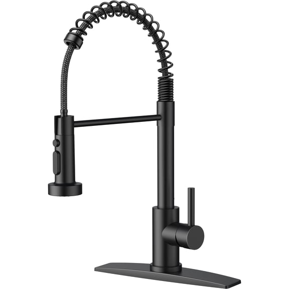 MASO Touchless Spring Kitchen Faucet with Pull-Down Sprayer, Fahrenheit ...