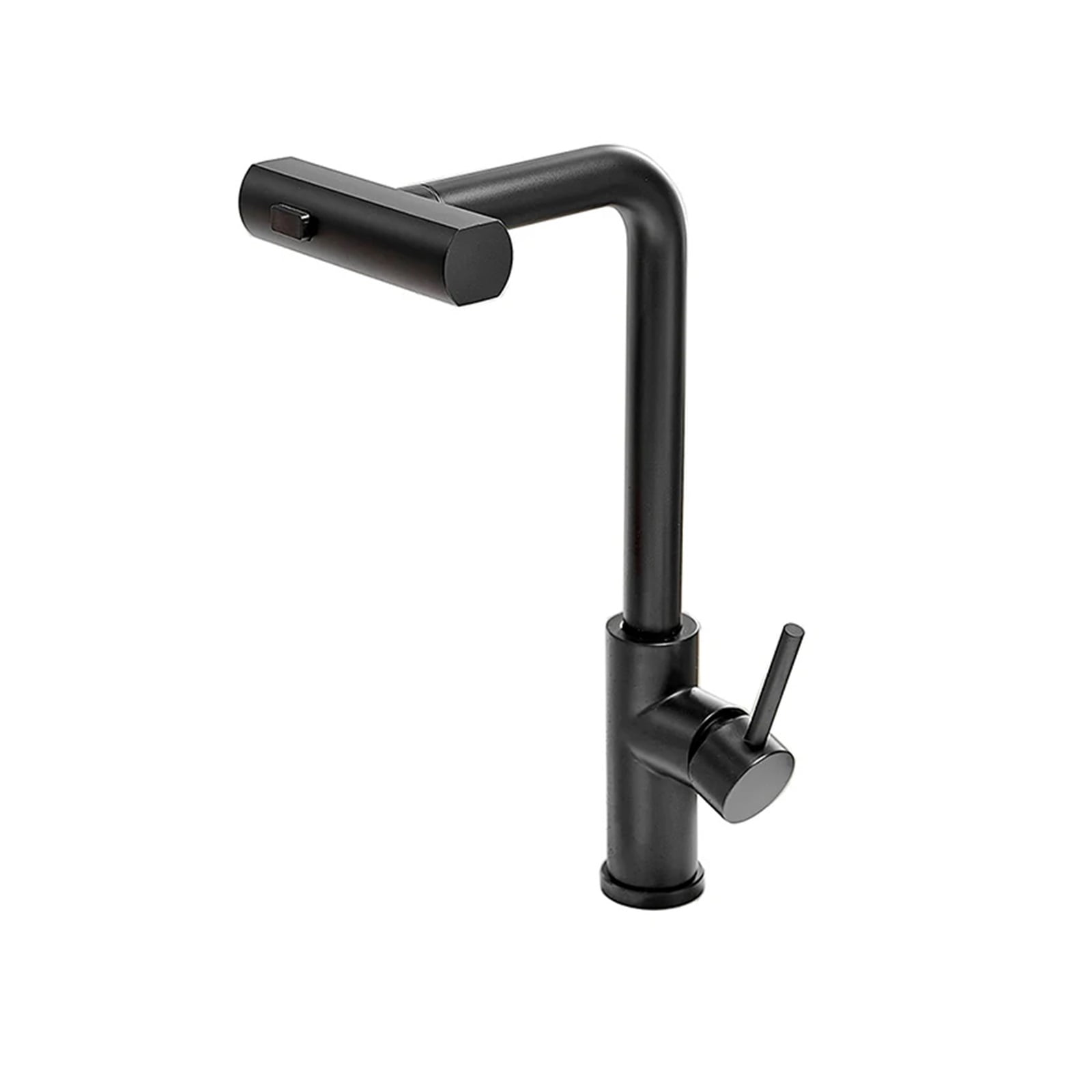 Black Kitchen Faucets Gray Pull Out Rotation Waterfall Stream Sprayer ...