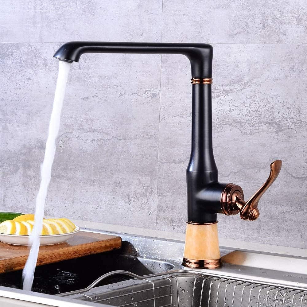 Black Kitchen Kitchen Faucet Revolving Stainless Steel Sink, Faucet ...