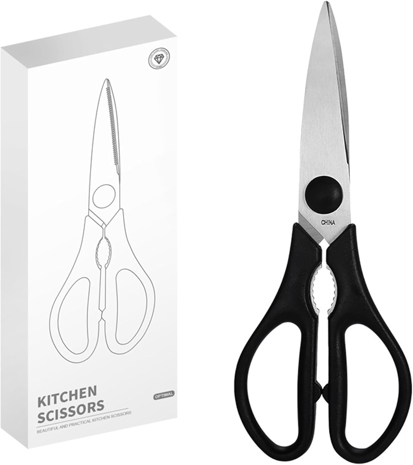 Black Kitchen Scissors Kitchen Shears t Heavy Duty Cooking Scissor ...