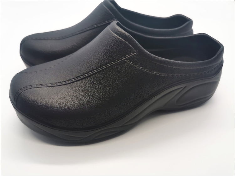Black Kitchen Shoes Clog for Cook Chef hotel waterproof food workshop ...