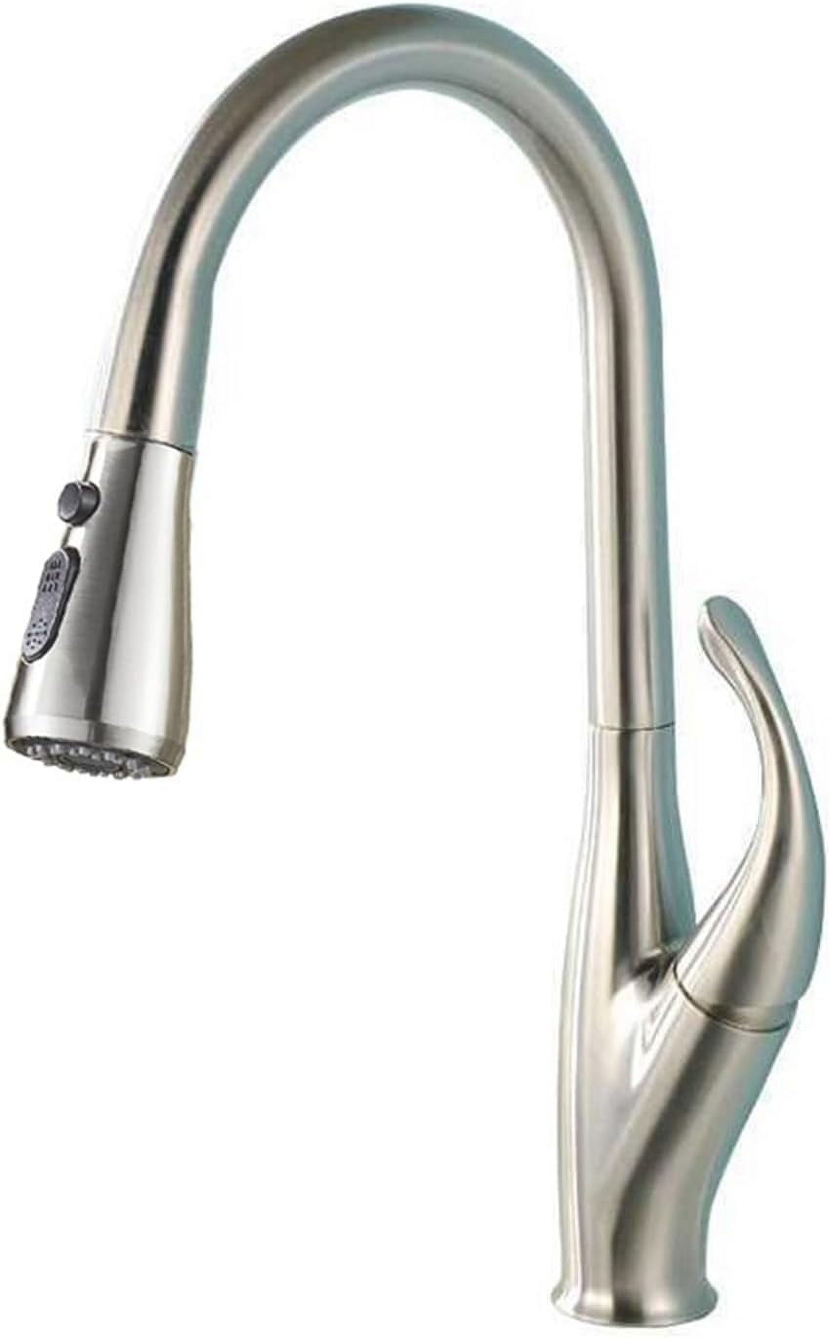 Black Kitchen Sink Mixers One Handle Stream Sprayer Shower Head Deck ...