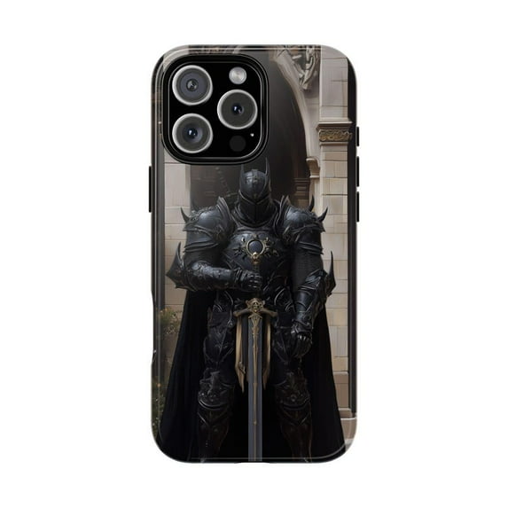 Black Knight Dark Armor Warrior Guardian Graphic Case for iPhone 11,12 ...