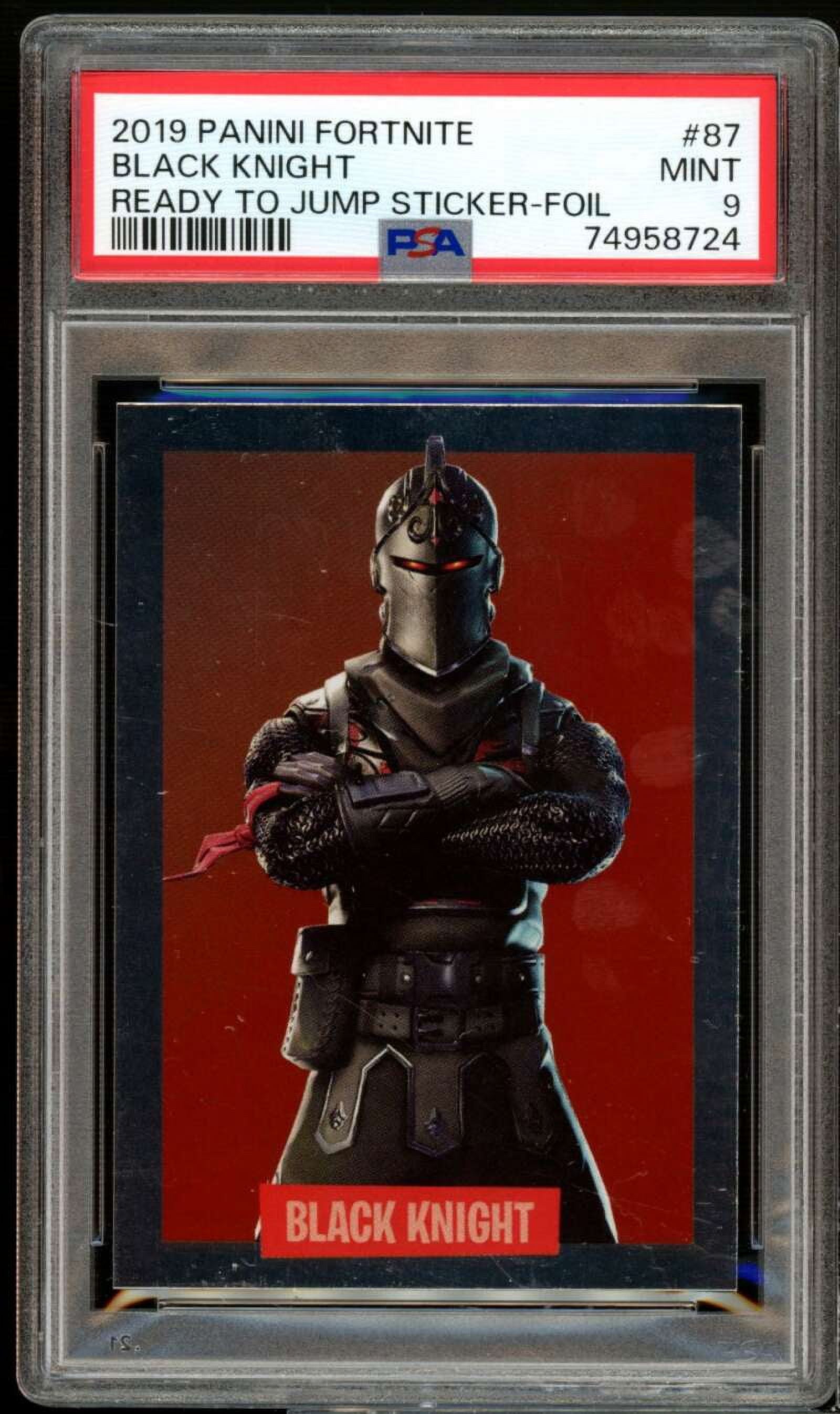 Black Knight Ready To Jump Sticker Card 2019 Panini Fortnite USA #87 ...