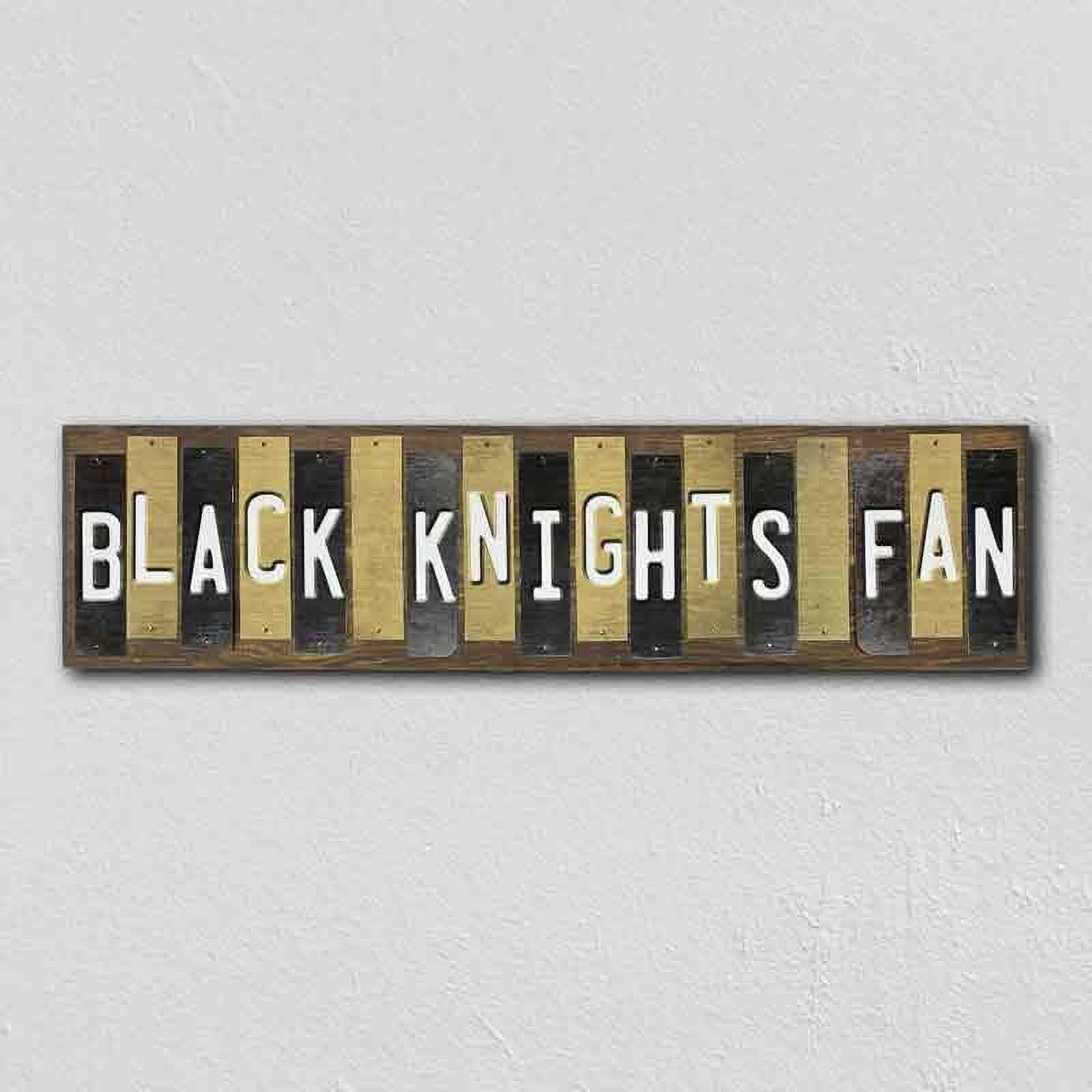 Black Knights Fan Team Colors College Fun Strips Novelty Wood Sign WS ...