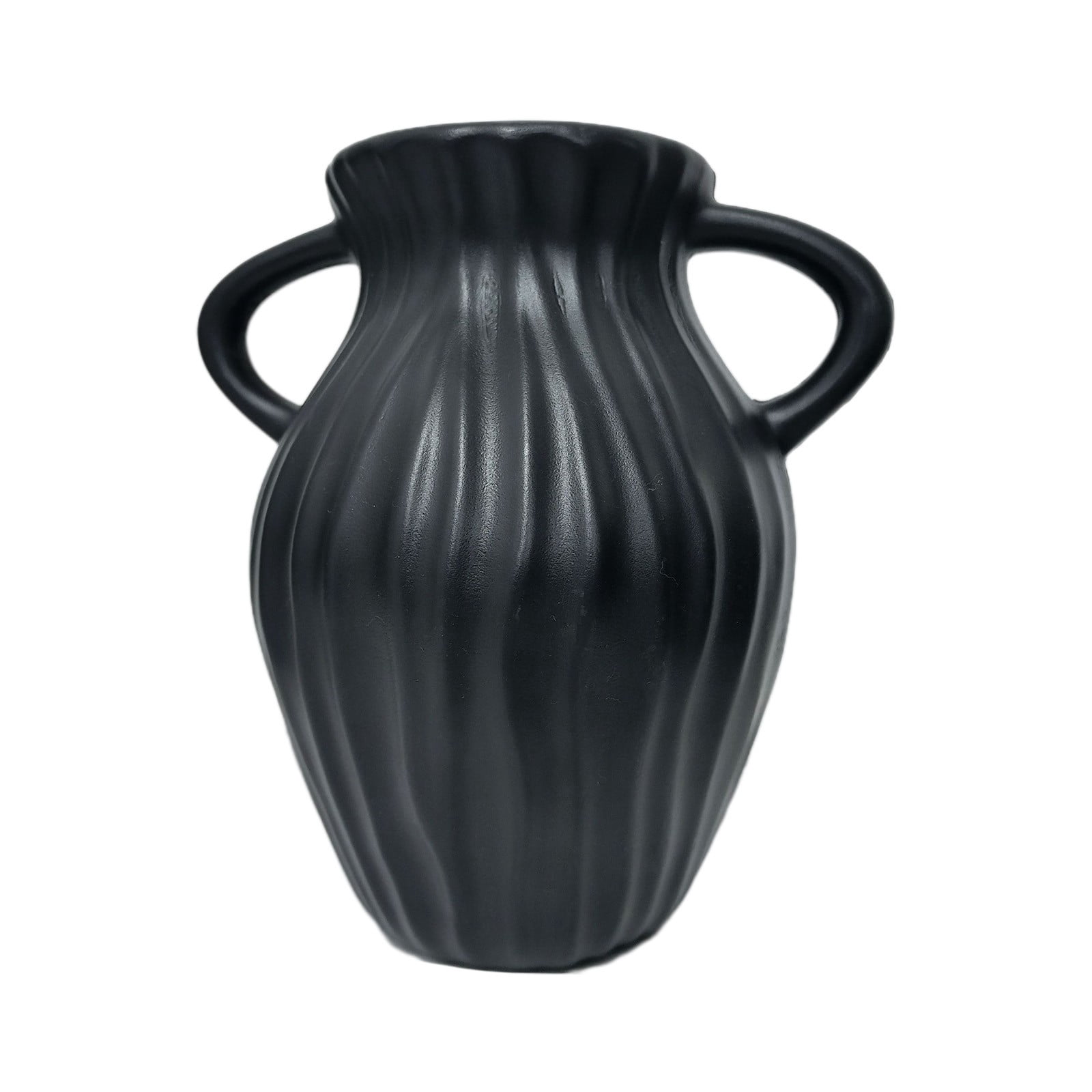 Black L Plastic Vase For Dried Flowers And Pampas Grass Large Black ...