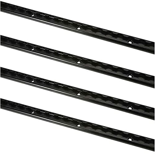 Black L Track (4-Pack), 24 Inch Black Anodized Aluminum L-Track Trailer ...