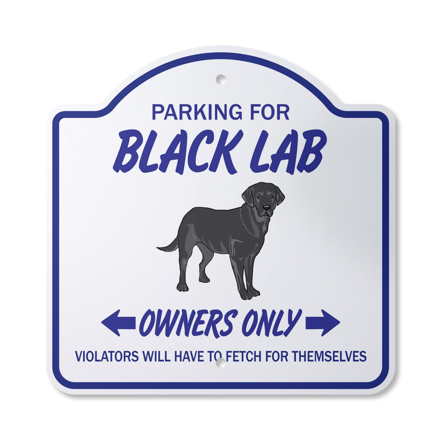 Black Lab 14" X 14" Sign | Indoor/Outdoor Plastic | SignMission ...