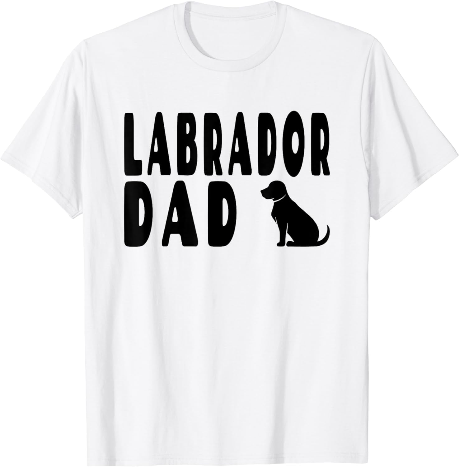 Black Lab Dad - Vintage Labrador Retriever Lover T-Shirt - Walmart.com
