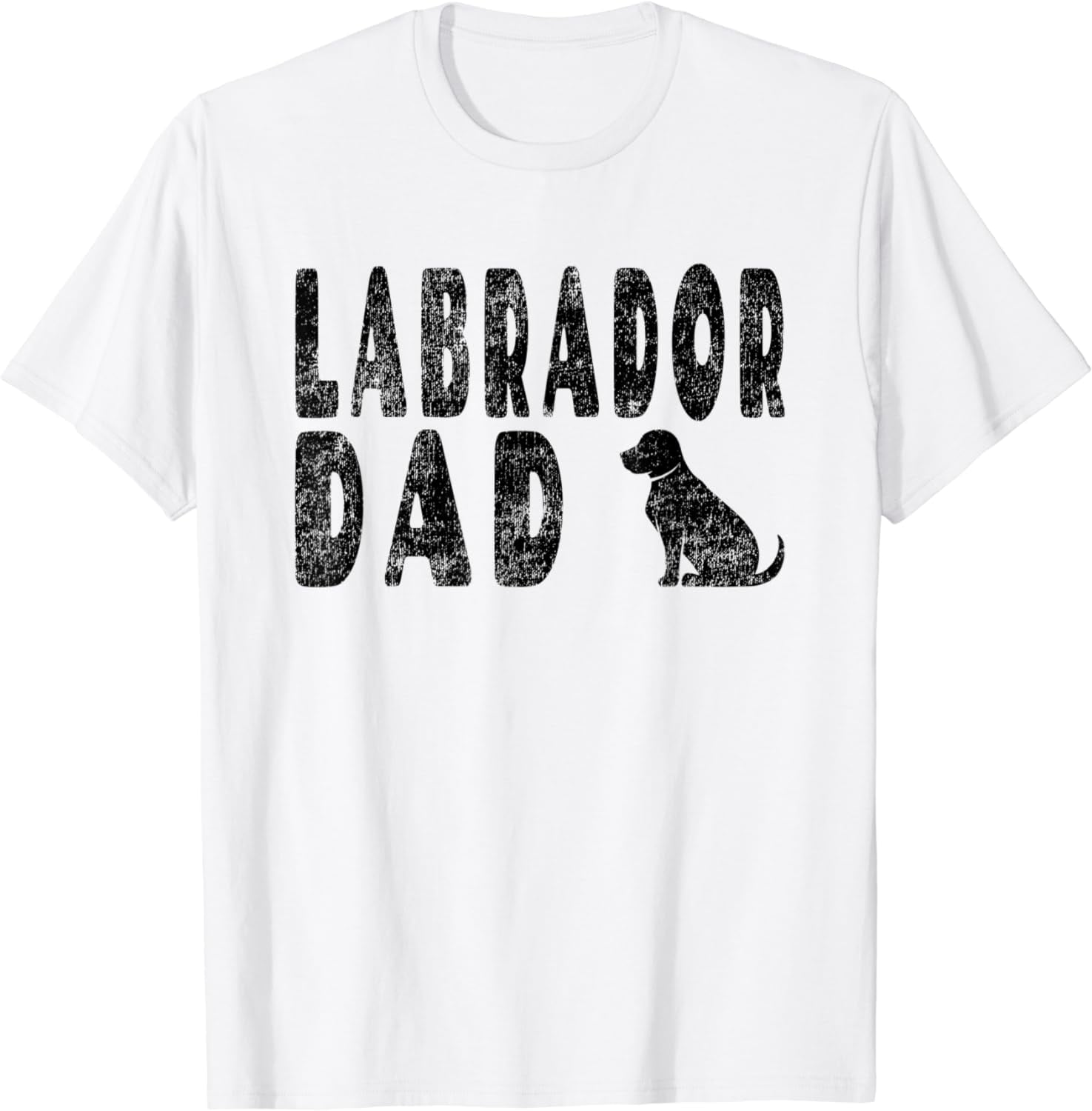 Black Lab Dad - Vintage Labrador Retriever Lover T-Shirt - Walmart.com